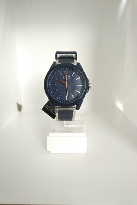 Armani Exchange Blue Dial Blue Polyurethane Strap Watch NIB AX2631 | eBay