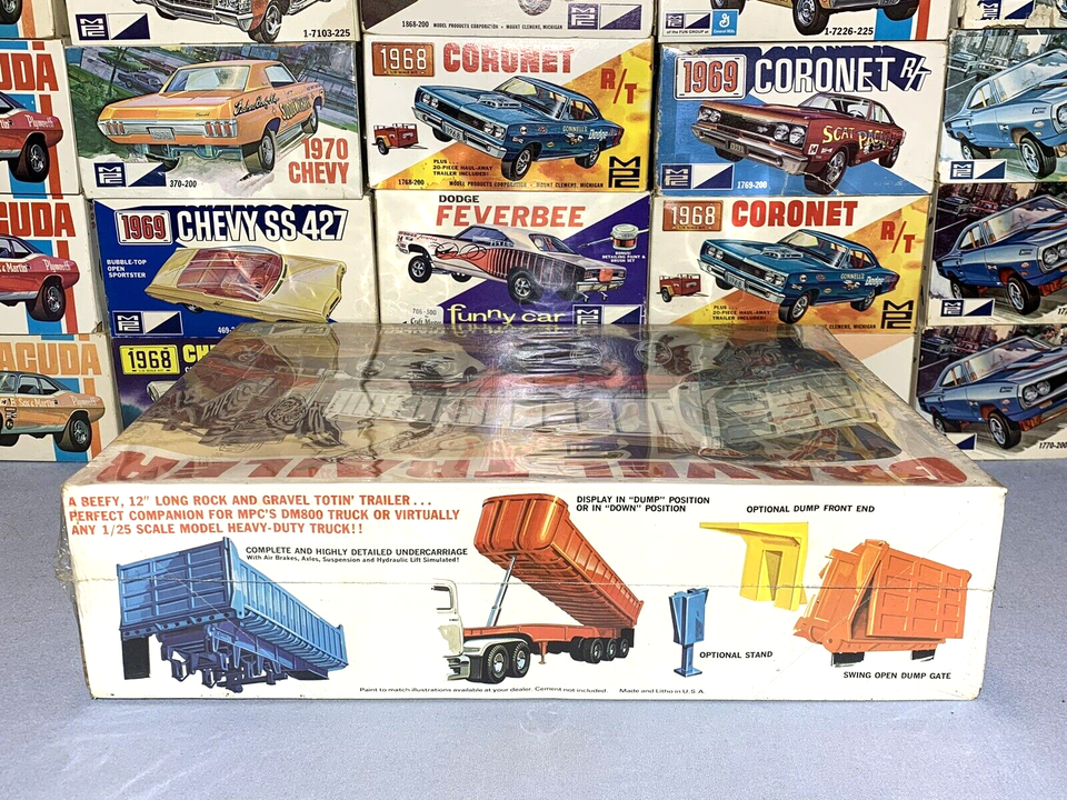 MPC ORIGINAL ISSUE SUPER-LONG 12" GRAVEL TRAILER KIT#1-0851 1/25 NOS F ...