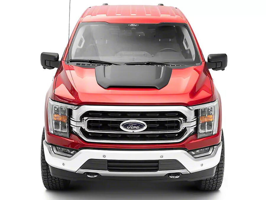 Fits 21-25 Ford F150 Air Design Custom Style Hood Scoop Satin Black NEW ...