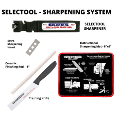 Knives Sharpener Ceramic Honing Rod Sharpening Blade Training Knife ...