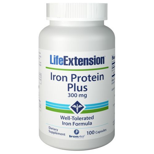Iron Protein Plus 300 Mg 100 Veg Caps By Life Extension | eBay