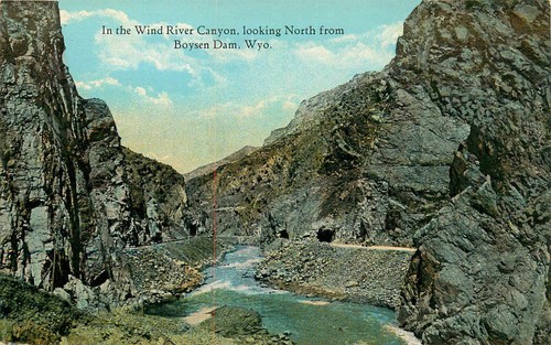 Postcard Wyoming Wind River Canyon from Boysen Dam Unposted | eBay