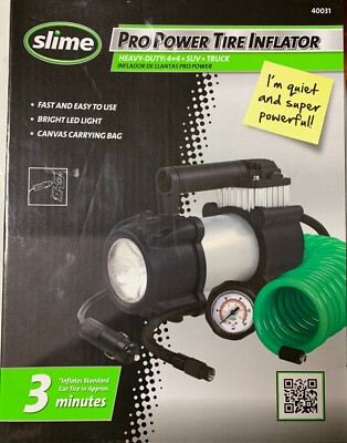 Slime 40031 Air Compressor - Pro Power Heavy Duty Tire Inflator | eBay