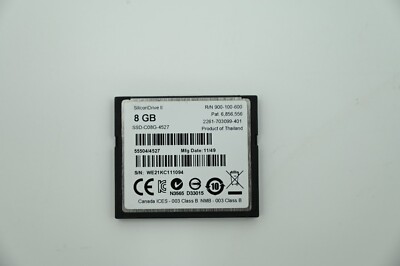 WD SiliconDrive II 8GB PATA CF WD CF Card SSD-C08G-4527 R/N 900-100-600 ...