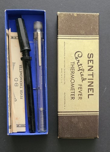 VTG Sentinel Certified Fever Thermometer Box, Paperwork, Case And ...