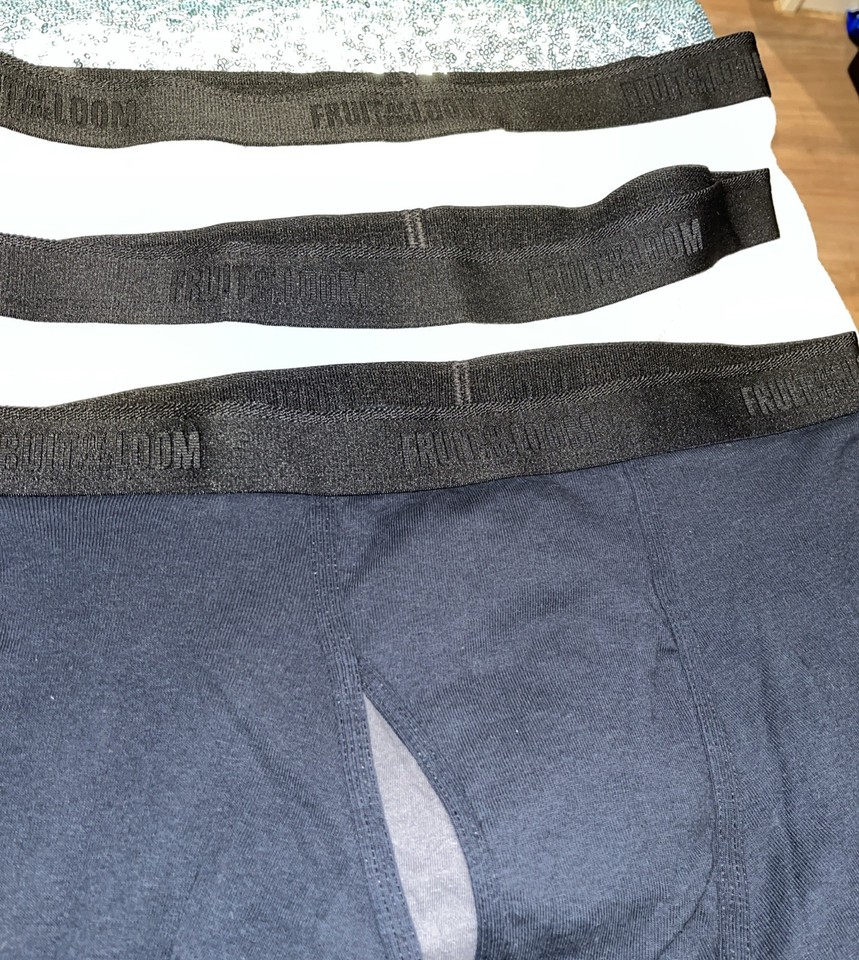 Fruit of the Loom cotton blend Boxer Briefs Assorted 3pc Size XLarge | eBay