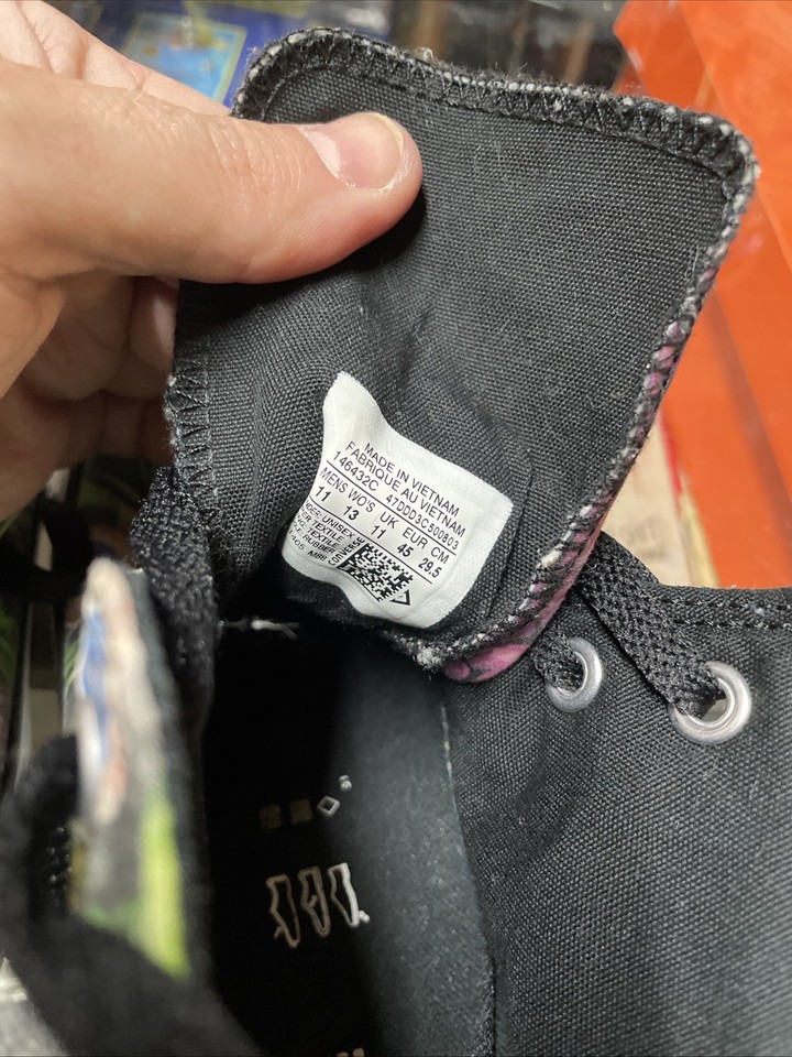 Converse All Star Chuck Taylor Zombie Mens 11 Womens 13 Hightop Shoes ...