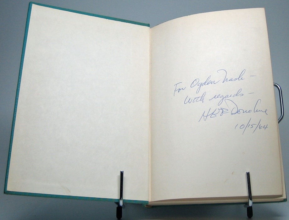 H E F DONOHUE / Conversations with Nelson Algren Signed 1st Edition ...