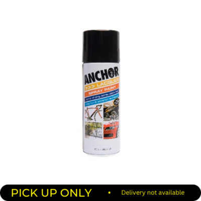 Anchor Lacquer Spray Paint Gloss Black 300g Aerosol ANC-47830 47830 ...