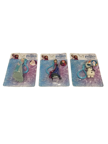 Disney Frozen Mini 2.5" Figures Backpack Bag Purse Clip Elsa-Anna-Olaf ...