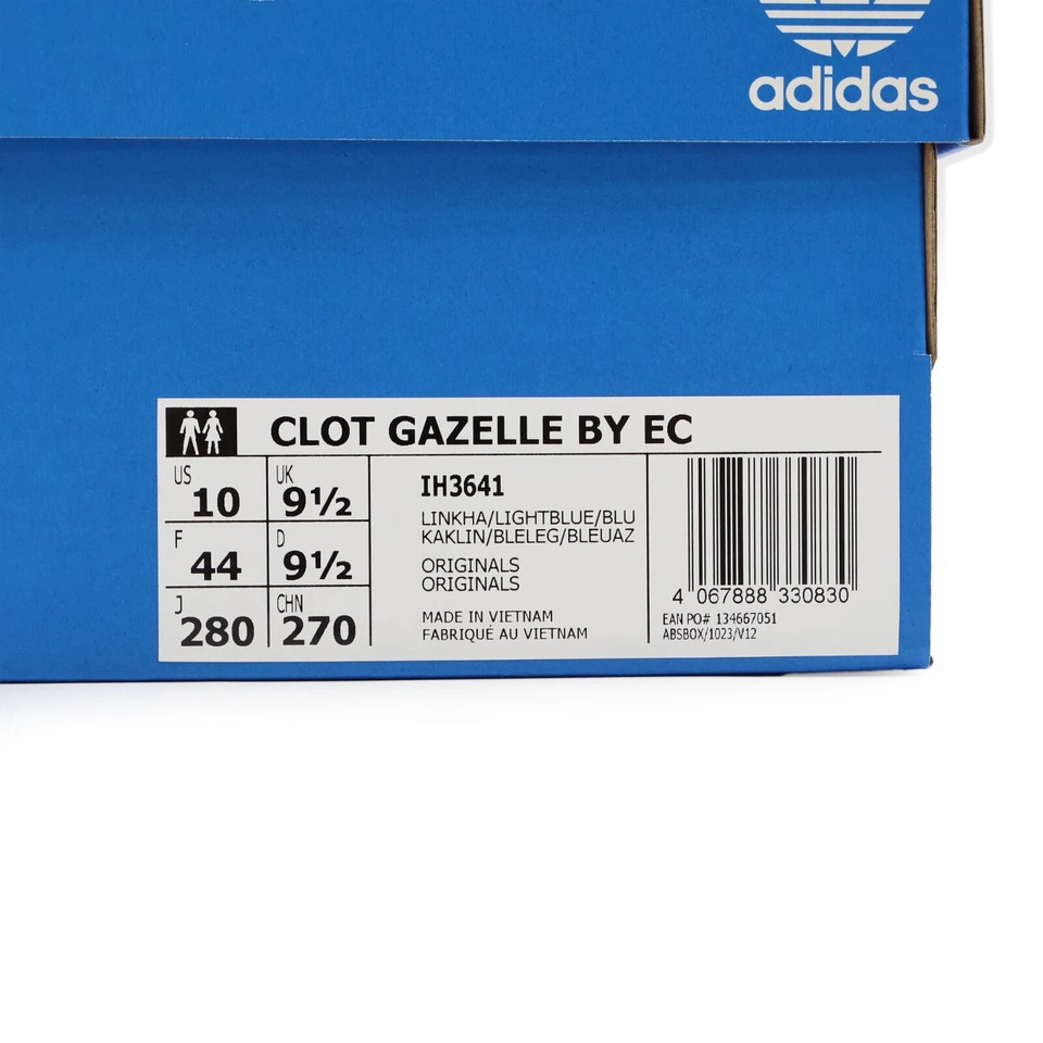 IH3641 CLOT adidas Originals Gazelle by Edison Chen Linen Khaki (Men's ...