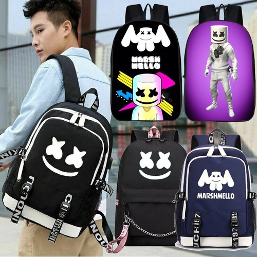 School Backpack Laptop Pockets Travel Outdoor Party Bag Smile DJ ...