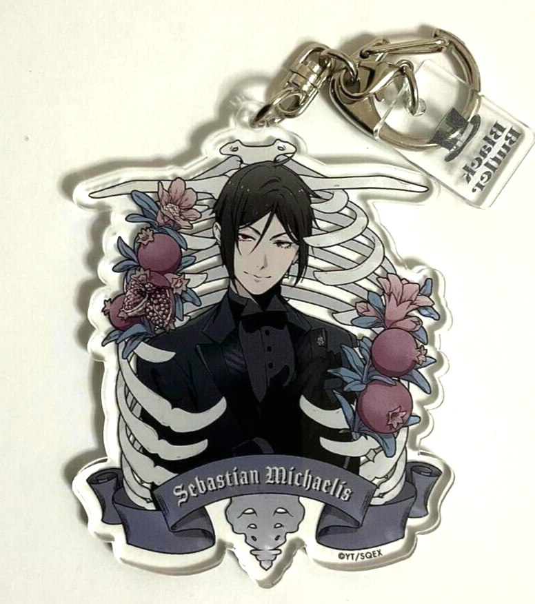 Black Butler Rich Black Acrylic Keychain Strap Sebastian Mchaelis ...