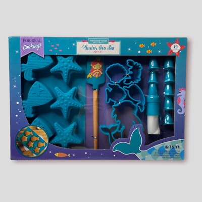 Handstand Kitchen Under The Sea 19 Piece Baking Party Set Silicone ...