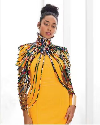 OSP PLUS SIZE Ashro Ethnic African Pride Afrocentric Nichelle Cape | eBay