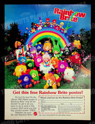 Rainbow Brite Plush Dolls Mattel Hallmark 1985 Print Magazine Ad Poster ...