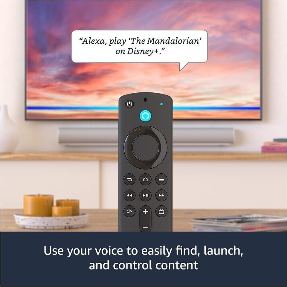 New Amazon Fire TV Stick 4K Streaming Device with Alexa Voice Remote ...