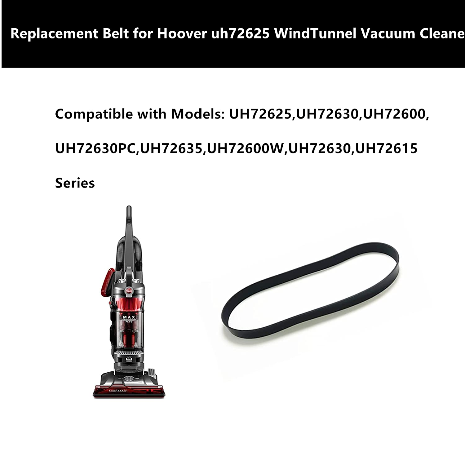 Belt for Hoover Uh72625 Windtunnel Vacuum Cleaner,Compatible with ...