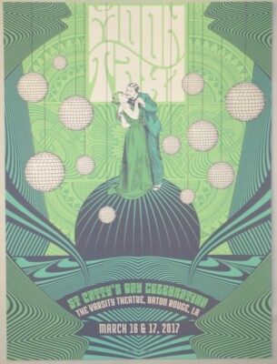 2017 Moon Taxi - Baton Rouge Silkscreen Concert Poster S/N by Status ...