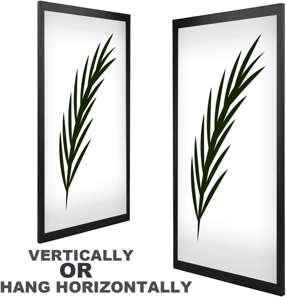 4x8 Picture Frame in Black Photo Frames with Plexiglass Horizontal and ...