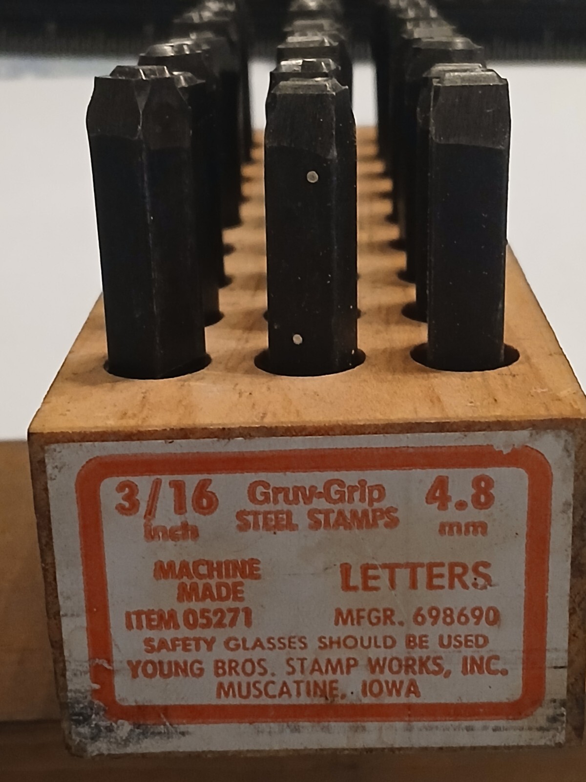 steel stamp set vintage.gruv-grip Steel Stamps 3/16 Inch New | eBay