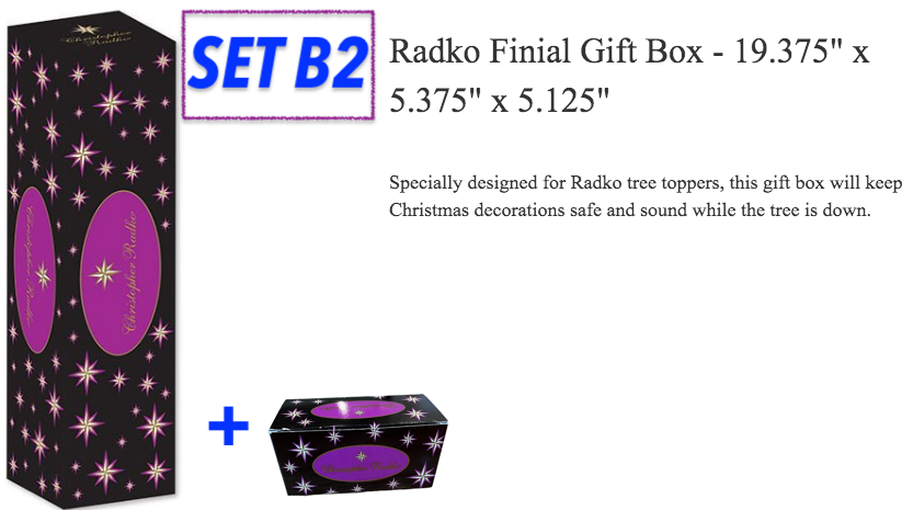CHRISTOPHER RADKO | GIFT PRESENTATION BOX SET NEW RARE RETIRED BOXES ...