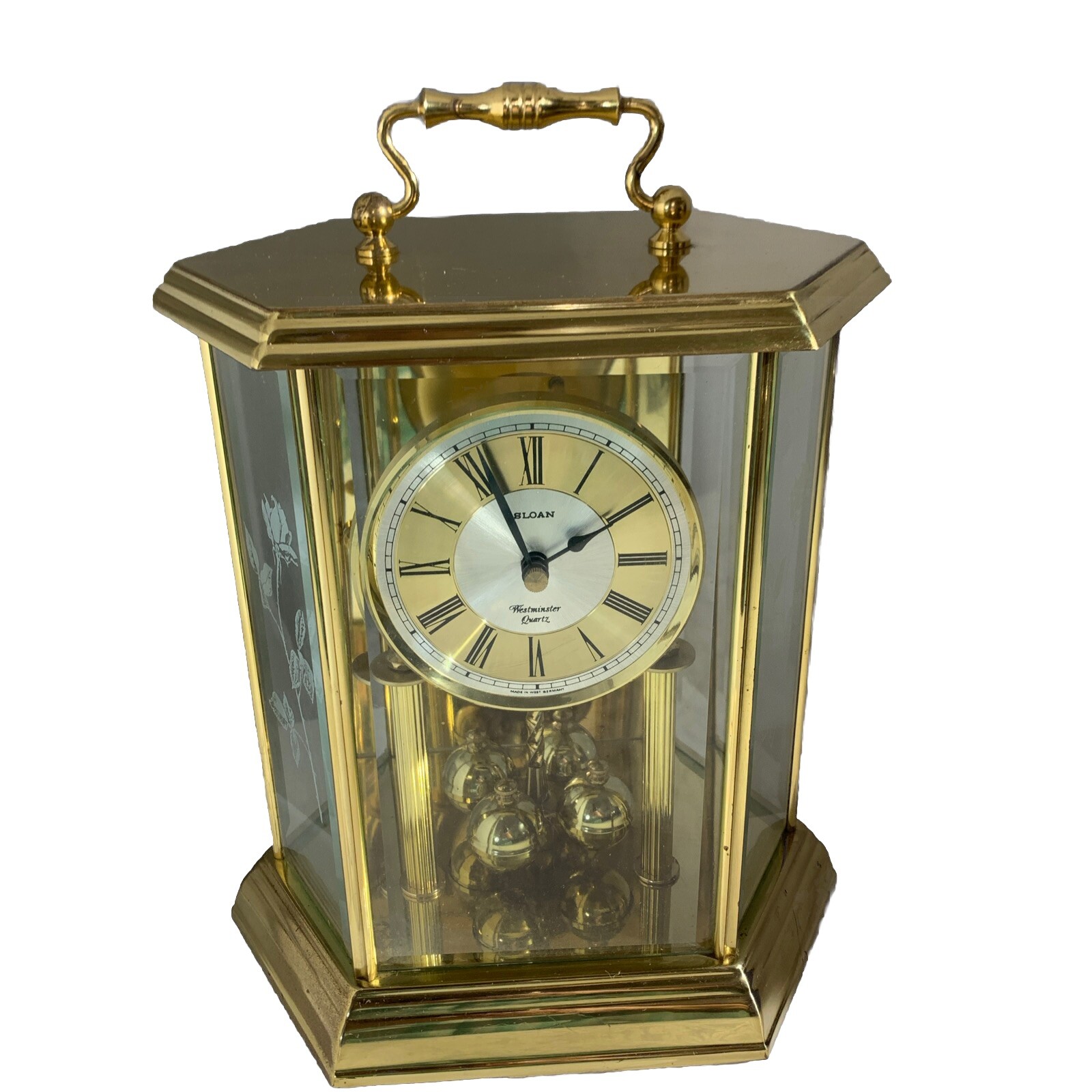 Vintage Sloan Westminster Quartz Hexagon Anniversary Pendulum Clock ...