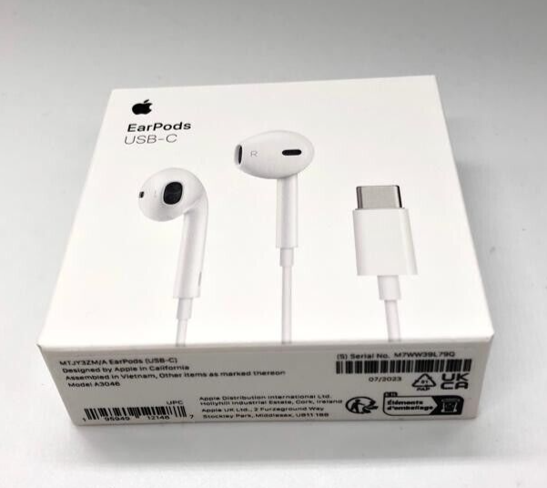 Genuine Apple USB C Headphone Earphone Wired Earpod iPhone 15 15 Pro ...
