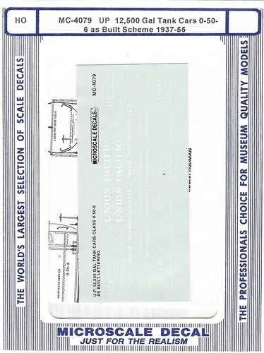 Microscale Decals - # MC-4079 - Vintage - Union Pacific | eBay