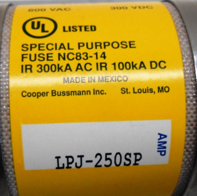 BUSS, BUSSMAN FUSE HOLDER/BLOCK, J60400-1CR, 400 AMPS , W/FUSE LPJ ...