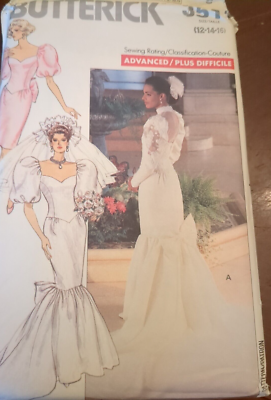 Butterick Wedding BUTTERICK 5731 BRIDAL Gown Royal Wedding Dress