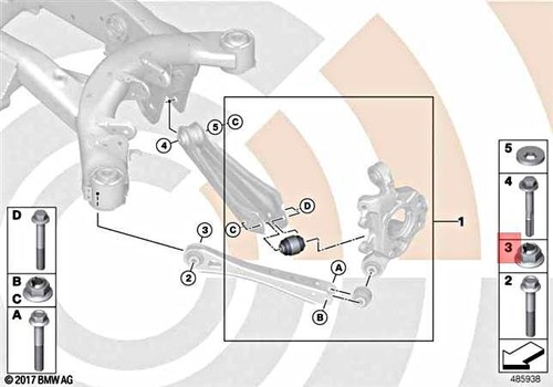 Genuine BMW MINI ROLLS-ROYCE Alpina Hybrid M3 Hex Nut With Flange ...