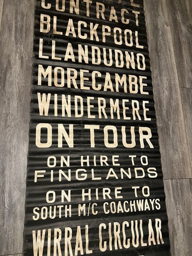 Complete Antique Linen BUS Train Tram DESTINATION BLIND North west ...