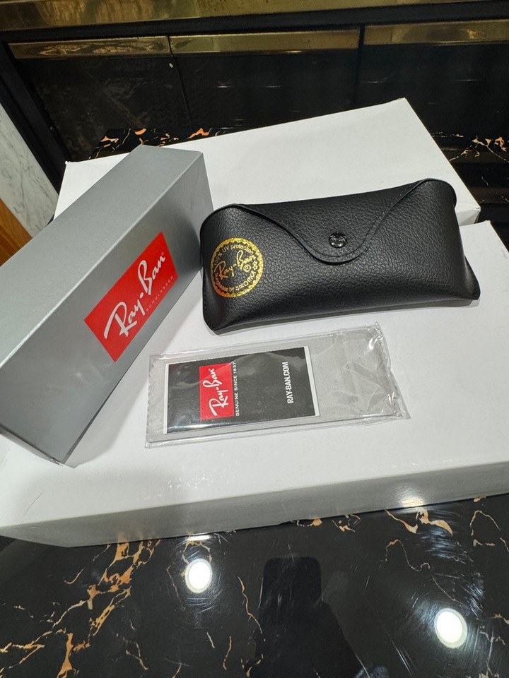 Ray-Ban RB3548N Hexagonal Sunglasses – Gold Frame with Black Classic ...