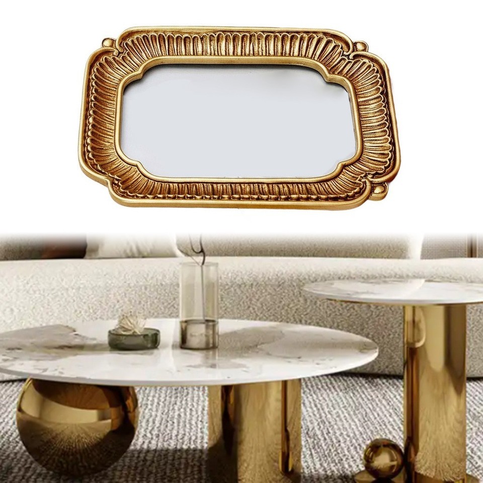 Resin Photo Frame with Vintage Gold Shell Design for 4x6 Inch Photos ...