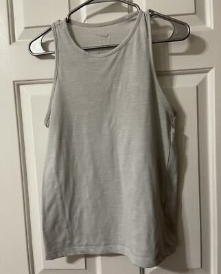 LADIES NIKE DRI-FIT LIGHT GRAY TANK TOP SIZE S | eBay