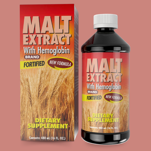 Malt Extract with Hemoglobin and Vitamins A, B & D - Dietary Supplement ...