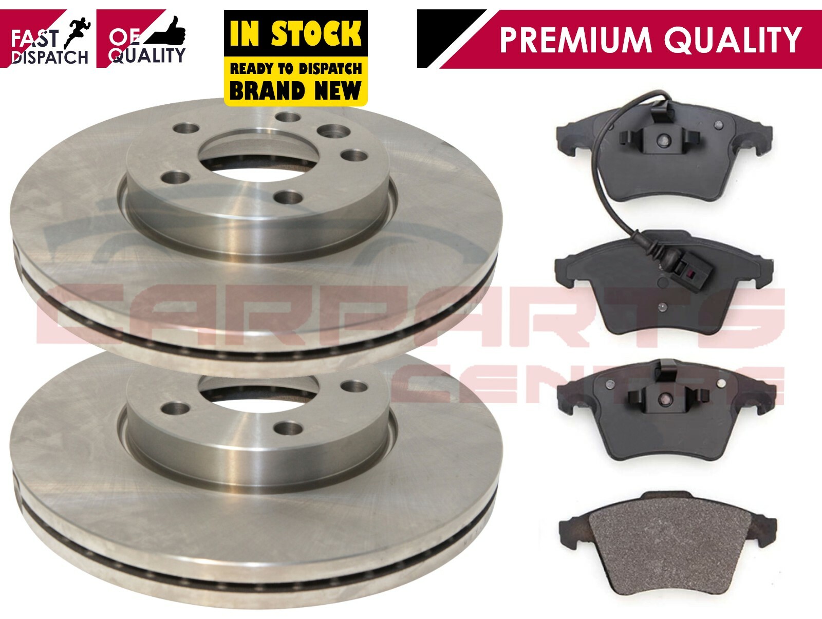 FOR VW TRANSPORTER T5 2.0 TDi FRONT REAR VENTED BRAKE DISCS PAD PADS 09 ...