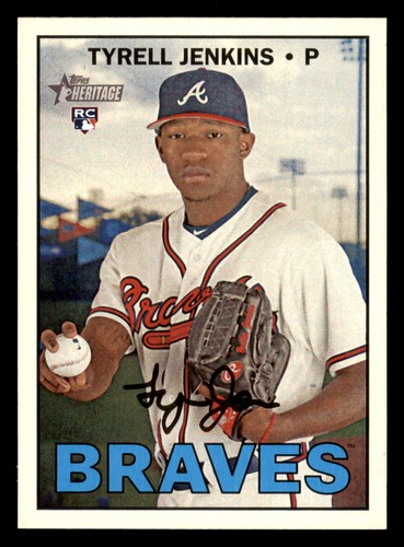 2016 Topps Heritage Tyrell Jenkins #634 Rookie Atlanta Braves Baseball ...