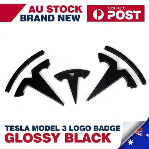 Adhesive Tesla Logo Car Door Fender Trunk Emblem Badge for Tesla Model ...