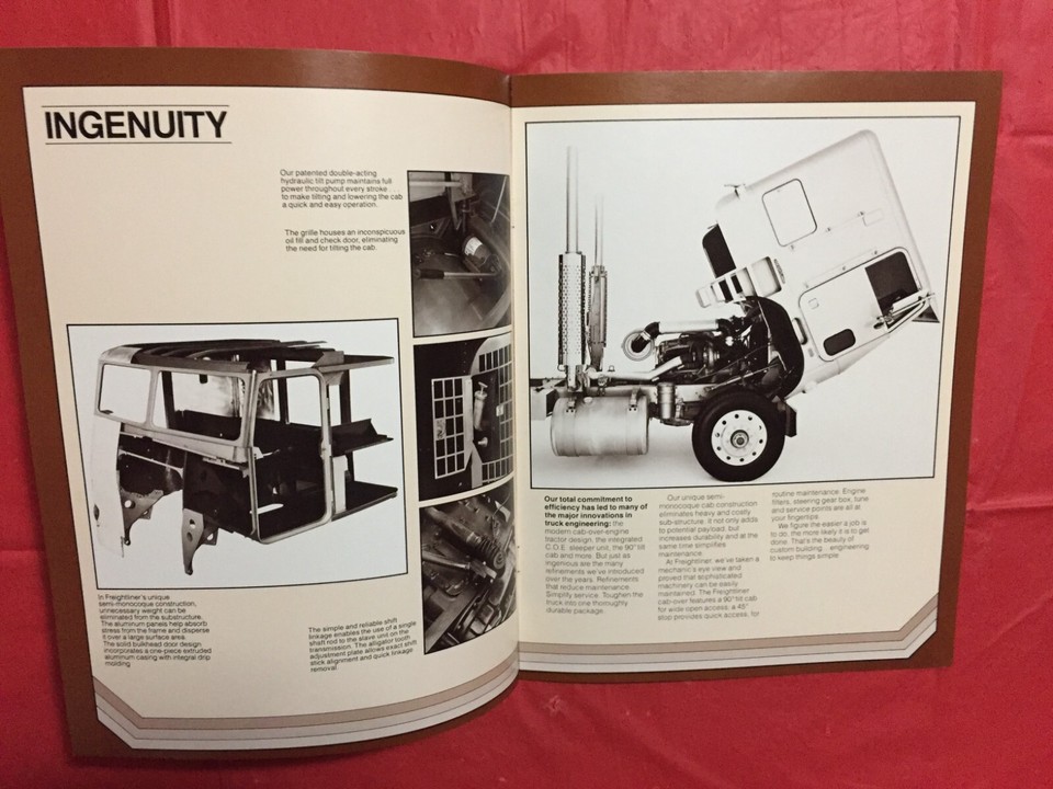 1981 FREIGHTLINER "THE EFFICIENT MACHINE" Truck Dealer Sales Brochure ...
