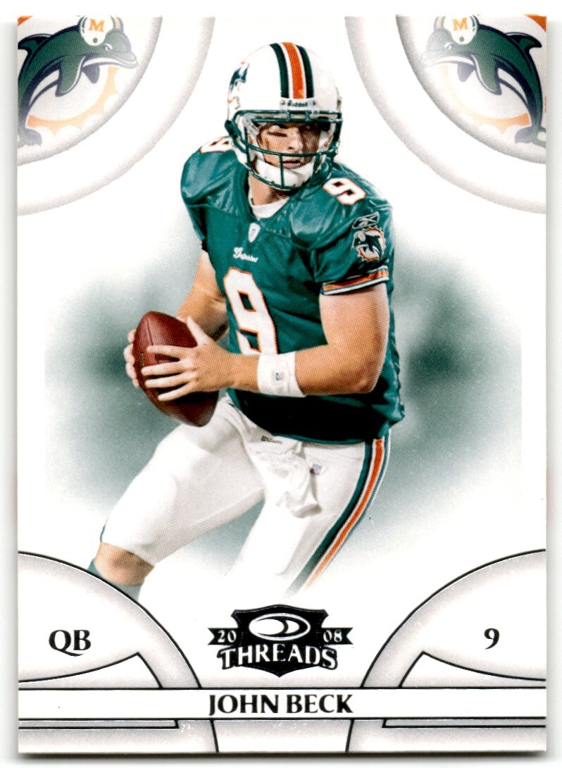 2008 Donruss Threads John Beck Miami Dolphins #70 | eBay