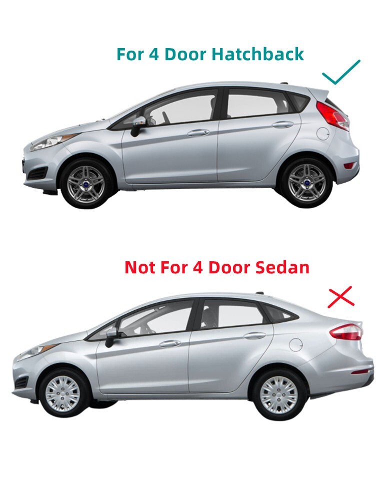 Diver/Left Rear Door Window Glass For 2011-2019 Ford Fiesta 4 Door ...