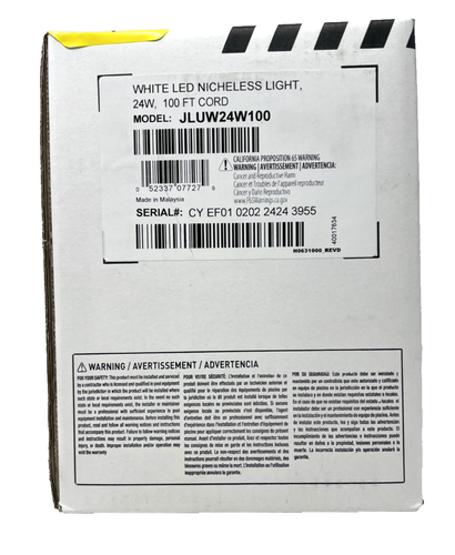 Jandy HydroCool White 24W 100 Ft LED JLUW24W100 Pool Light, New In ...