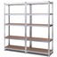 2 PCS 5-Tier Garage Storage Rack Adjustable Shelf 72 inch Heavy Duty | eBay