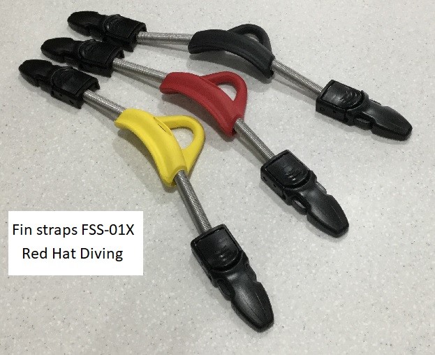 FSS-01X Spring fin straps with quick release buckles. 4 colours, 3 ...