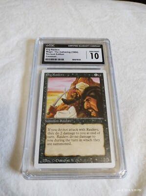 Magic: the Gathering CGC Gem Mint 10 💎 Revised Erg Raiders MTG | eBay