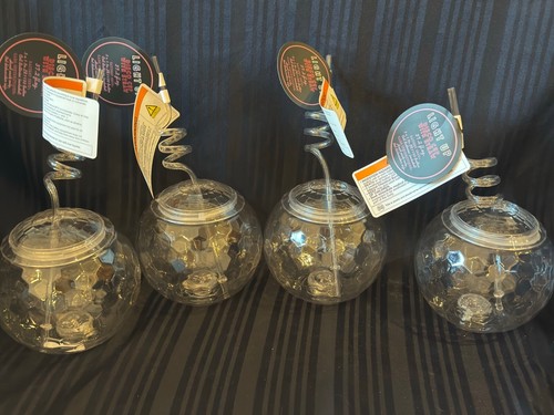 Target Bullseye Light Up Disco Ball Cup with Straw 37.2 fl.oz. Set of ...