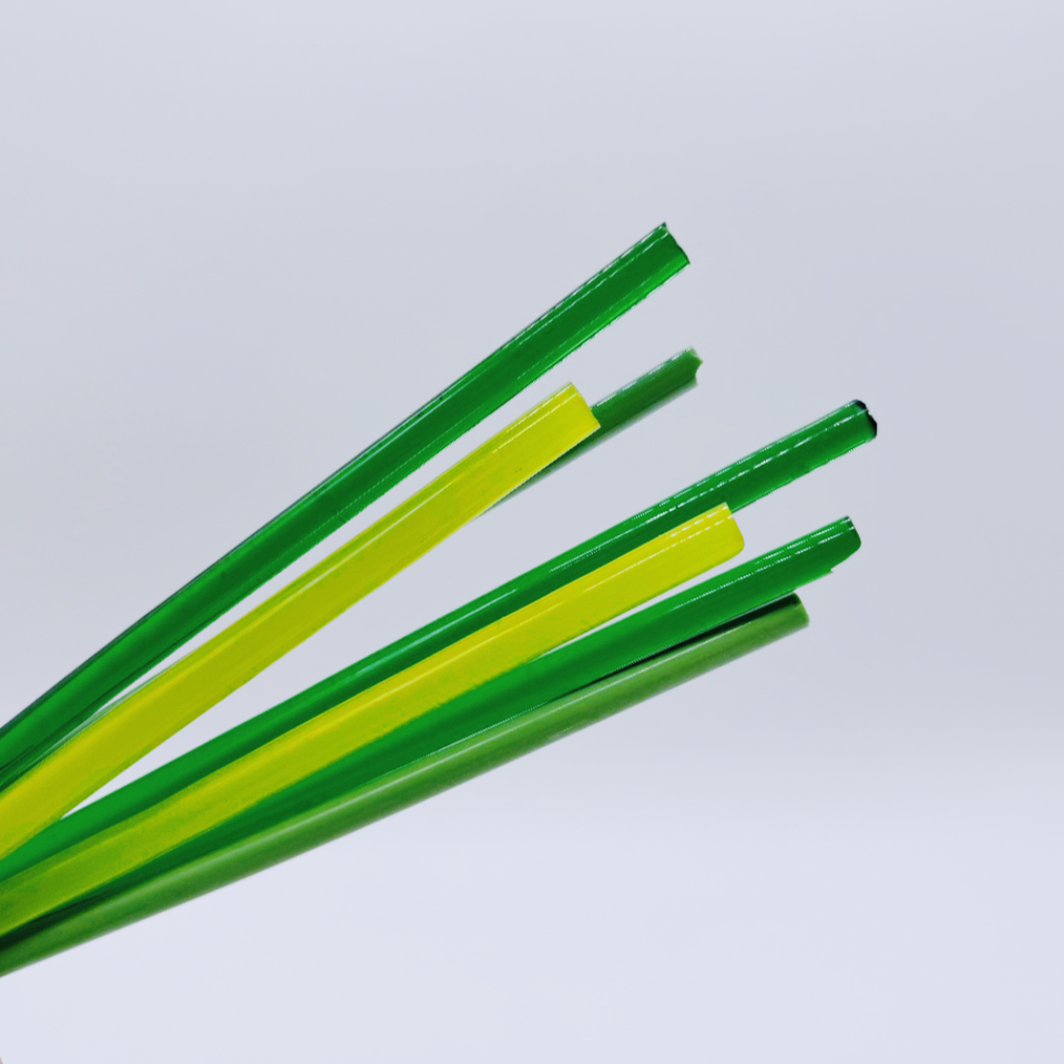 COE90 250g Dia 6~9mm Fusing Glass Noodels Stringer Lampworks Glass Rods ...