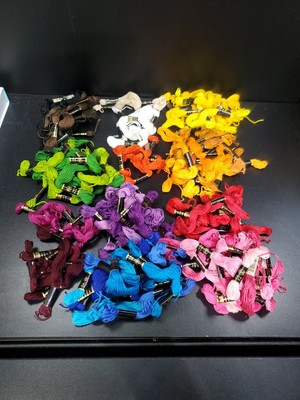Floss Lot of Aprox 130 - Iris Embroidery Floss Thread Skeins Multicolor ...